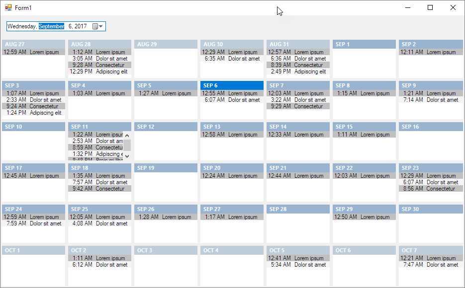 GitHub - jhilgeman/BasicCalendar: A basic, lightweight .NET calendar ...
